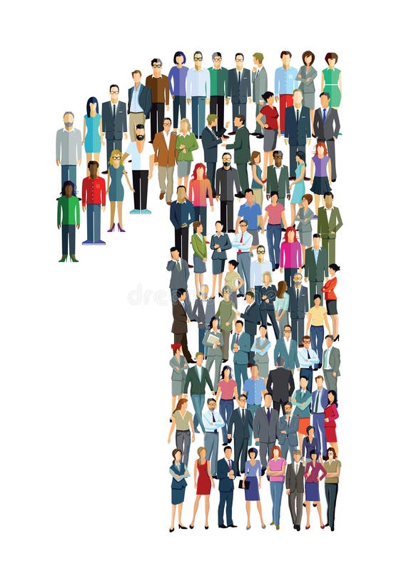 Number one people stock vector. Illustration of forming - 71716265