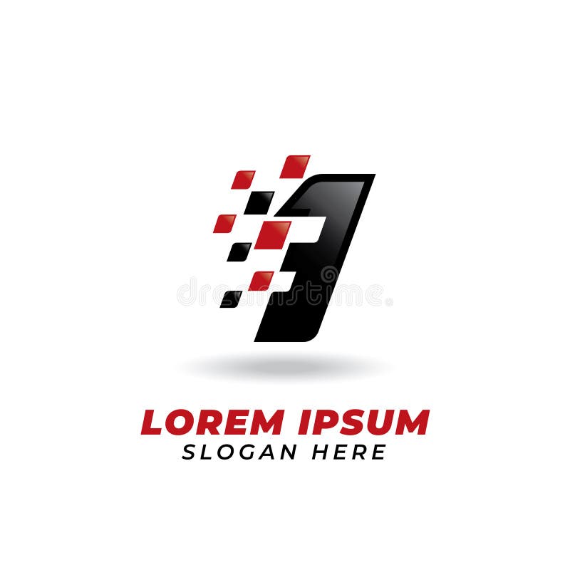 Number One 1 Racing Icon Symbol Design. Racing Number Logo Design Stock ...