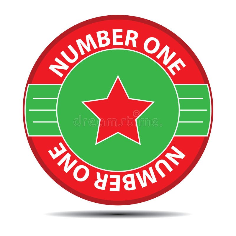Number one stock vector. Illustration of promotion, colour - 91004120