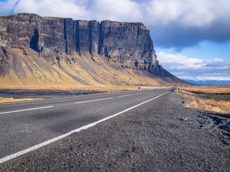 Number One Road Route One, Iceland Stock Image - Image of route, blue ...