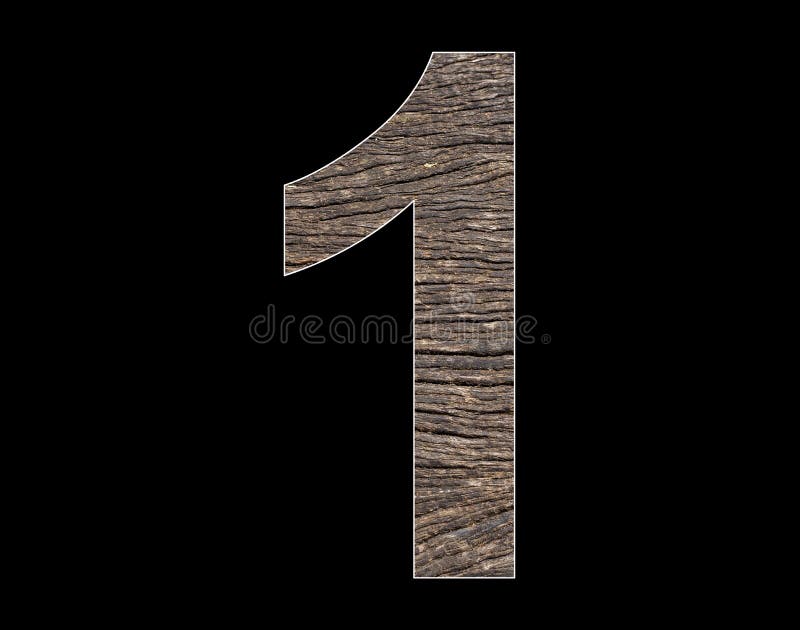 Number 1 - Rustic Tree Cortex Background Stock Illustration ...