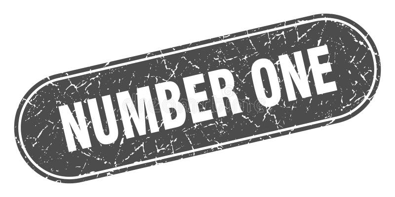 Number One Sign. Number One Grunge Stamp Stock Vector - Illustration of ...