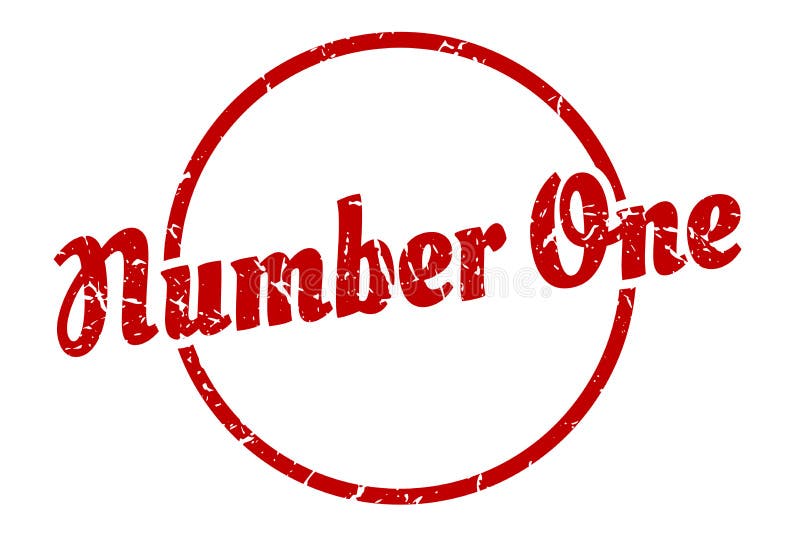 Number One Sign. Number One Round Vintage Stamp Stock Vector ...