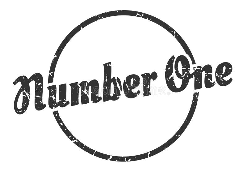 Number One Sign. Number One Round Vintage Stamp Stock Vector ...