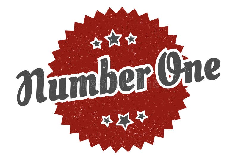 Number One Sign. Number One Vintage Retro Label Stock Vector ...