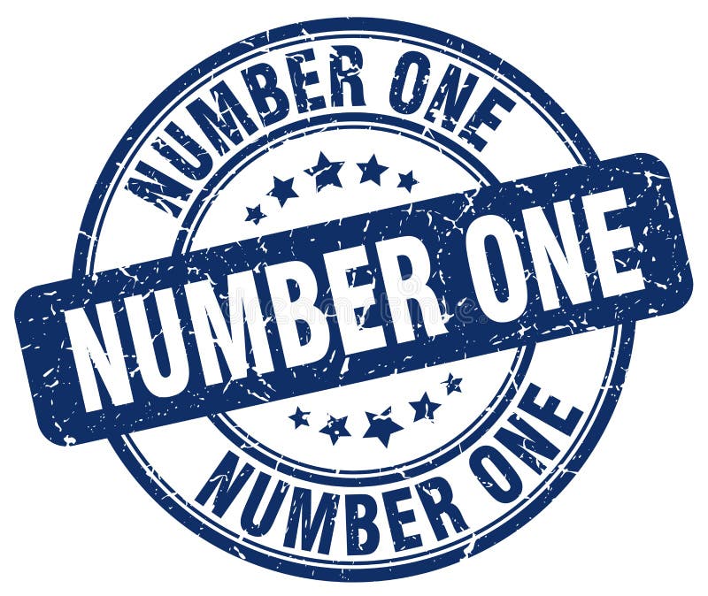 Number one stamp stock vector. Illustration of leader - 16803529