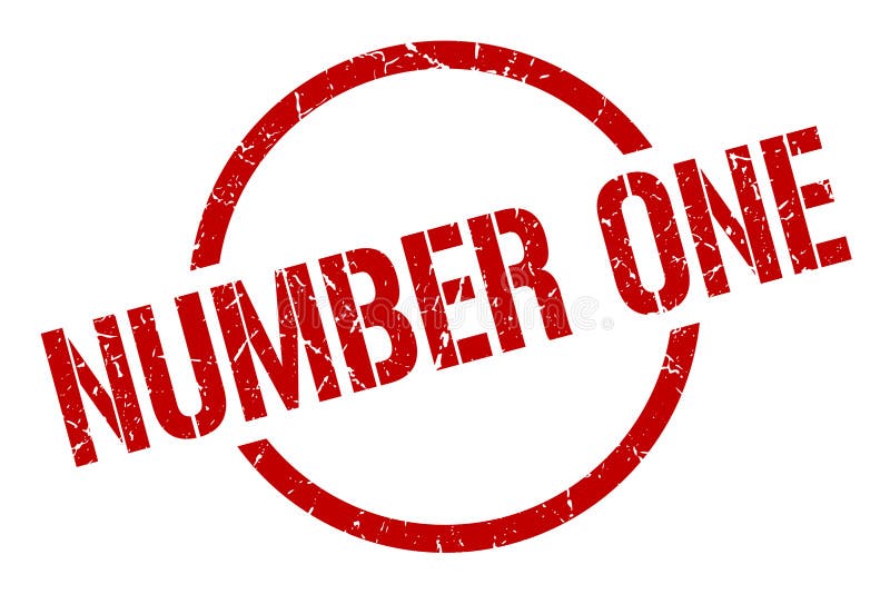 Number one stamp stock vector. Illustration of isolated - 136876754