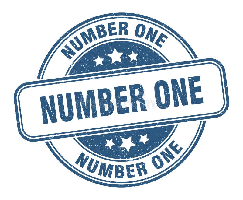 Number One Stamp. Number One Round Grunge Sign Stock Vector ...