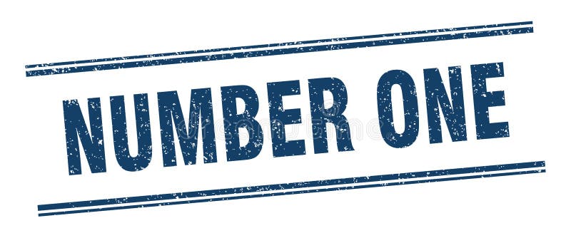 Number One Stamp. Number One Square Grunge Sign Stock Vector ...