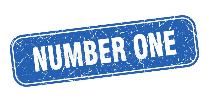 Number One Stamp. Number One Square Grungy Isolated Sign Stock Vector ...