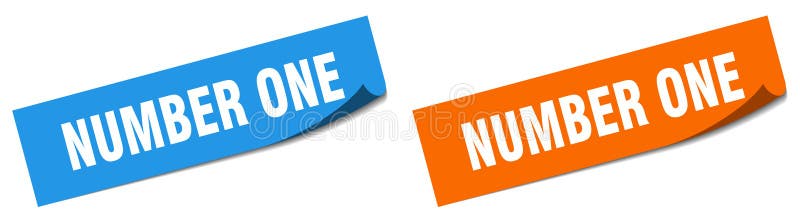 Number One Sticker. Number One Sign Set Stock Vector - Illustration of ...
