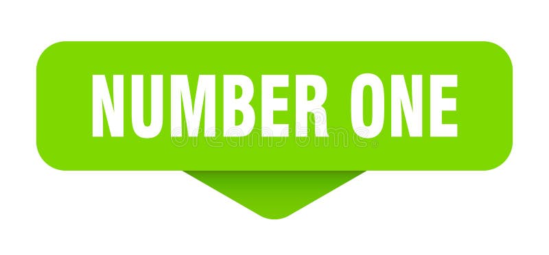 Number One Sticker. Number One Sign on Transparent Background Stock ...