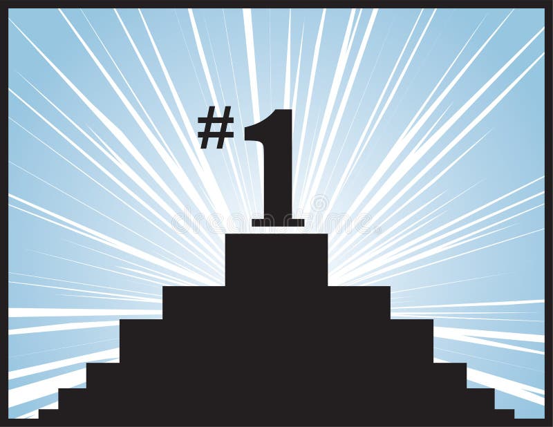 Number One Success stock vector. Illustration of black - 32516116