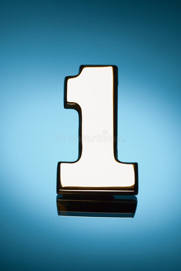 Number one symbol stock image. Image of number, blue - 67695735