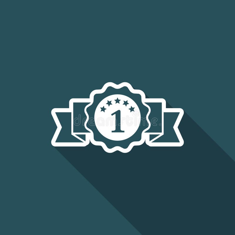 Number one symbol icon stock vector. Illustration of number - 118523401