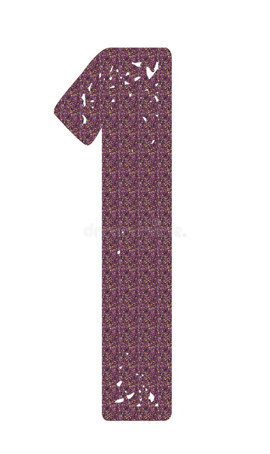 Number one on white stock illustration. Illustration of background ...