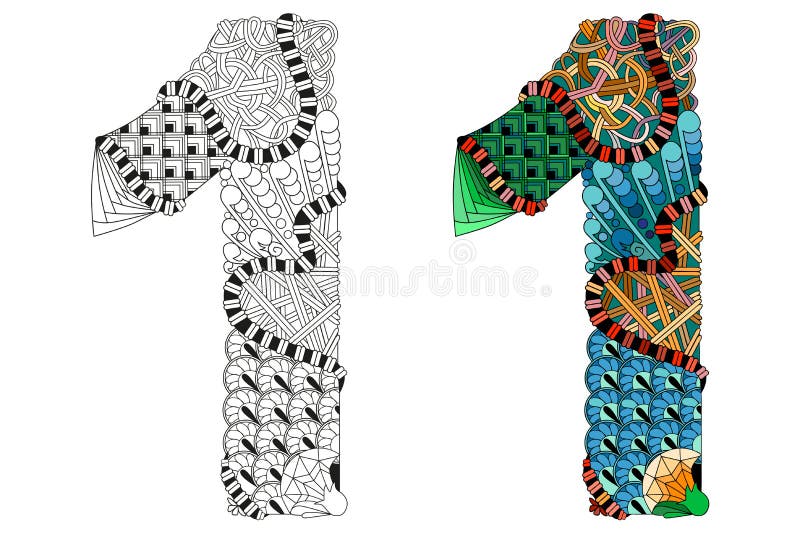 Zentangle Number Stock Illustrations – 825 Zentangle Number Stock ...