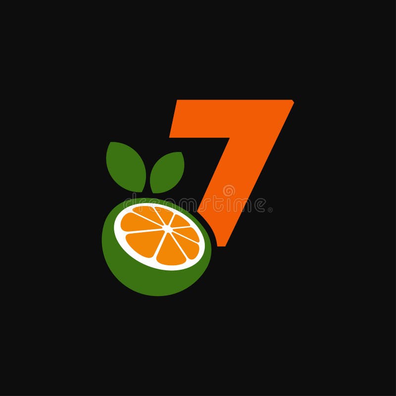 Orange and N Logo with Dark Background Stock Vector - Illustration of ...