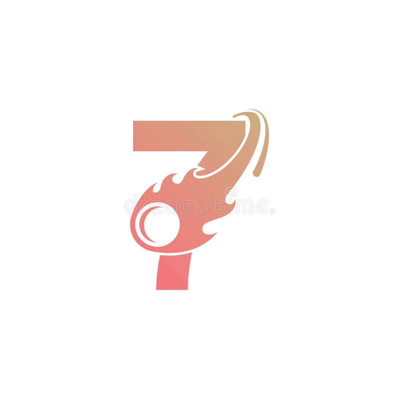 Number 7 Fire Stock Illustrations – 151 Number 7 Fire Stock ...