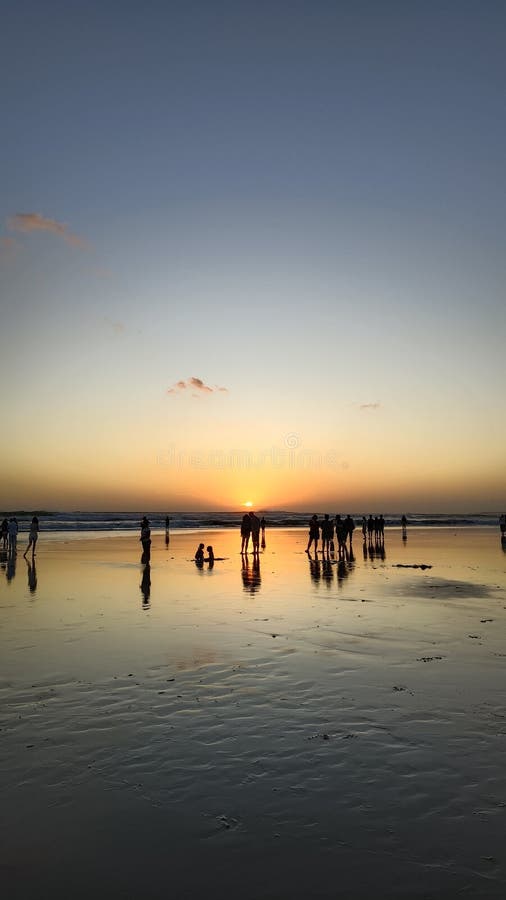 A Number of People Watching the Sunset Stock Photo - Image of horizon ...