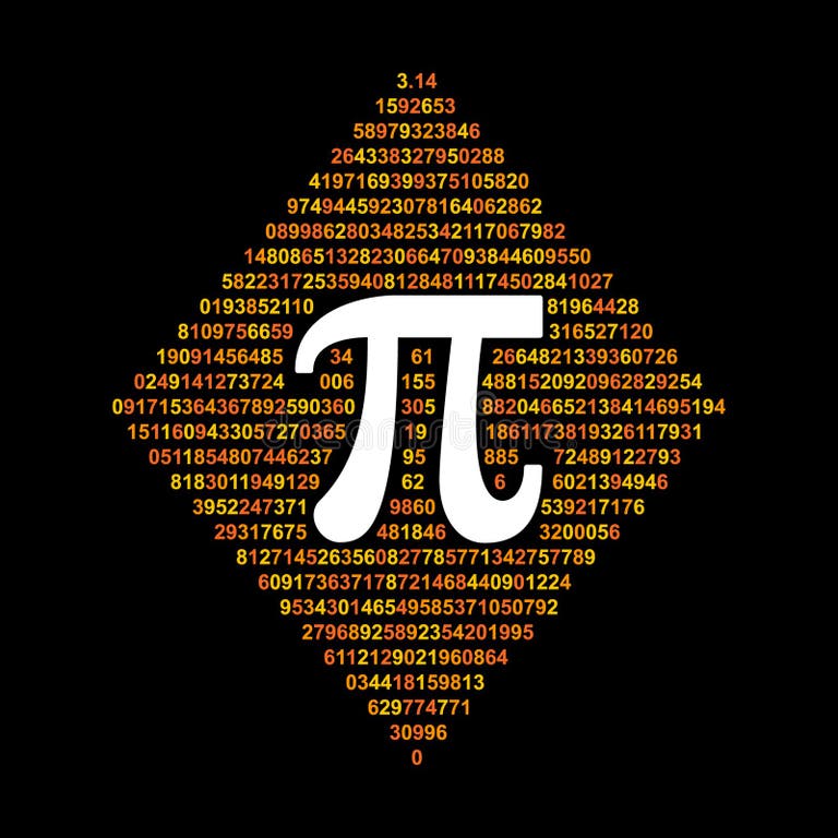 Number Pi 3,14 Vector Mathematical Constant Math Banner or Illustration ...