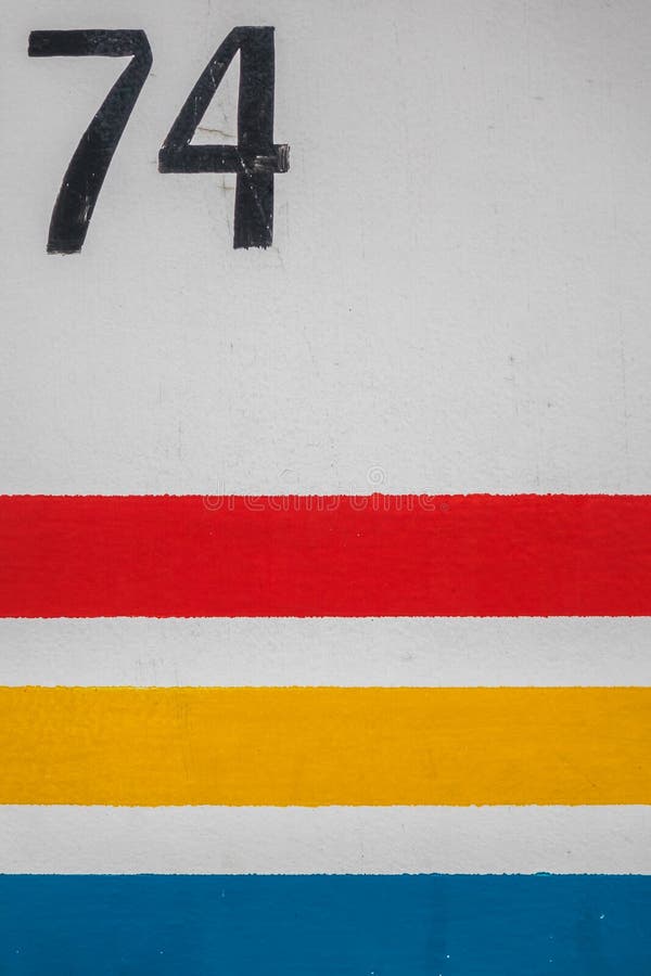 Number 74 plaque stock image. Image of colorful, closeup - 61976609