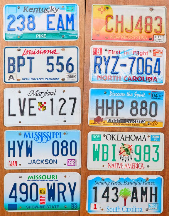 Number plates stock photo. Image of antique, rust, license - 36873434