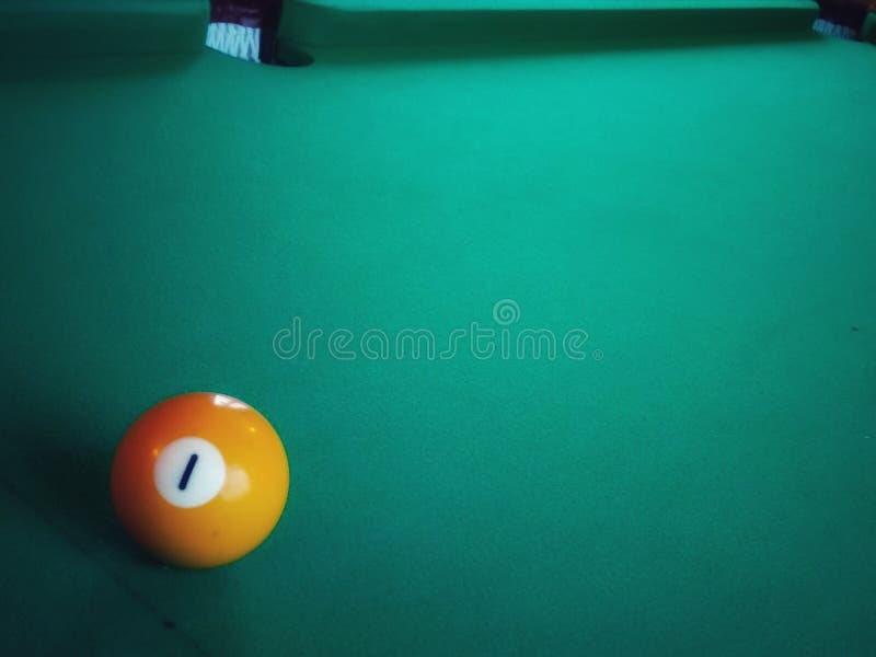 Number 1 pool ball stock image. Image of pool, table - 134319877