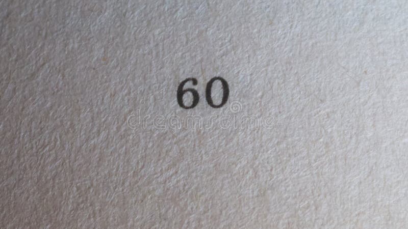 The Number 60 Printed on a Piece of Paper. Paper Texture Stock Photo ...