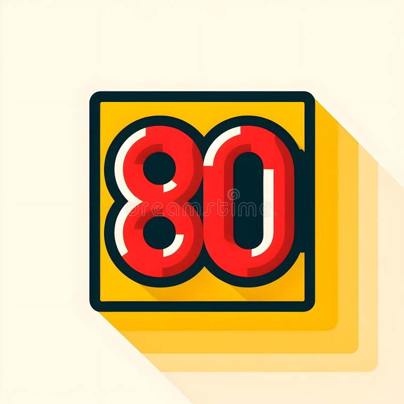 Red 80 Number Stock Illustrations – 1,117 Red 80 Number Stock ...
