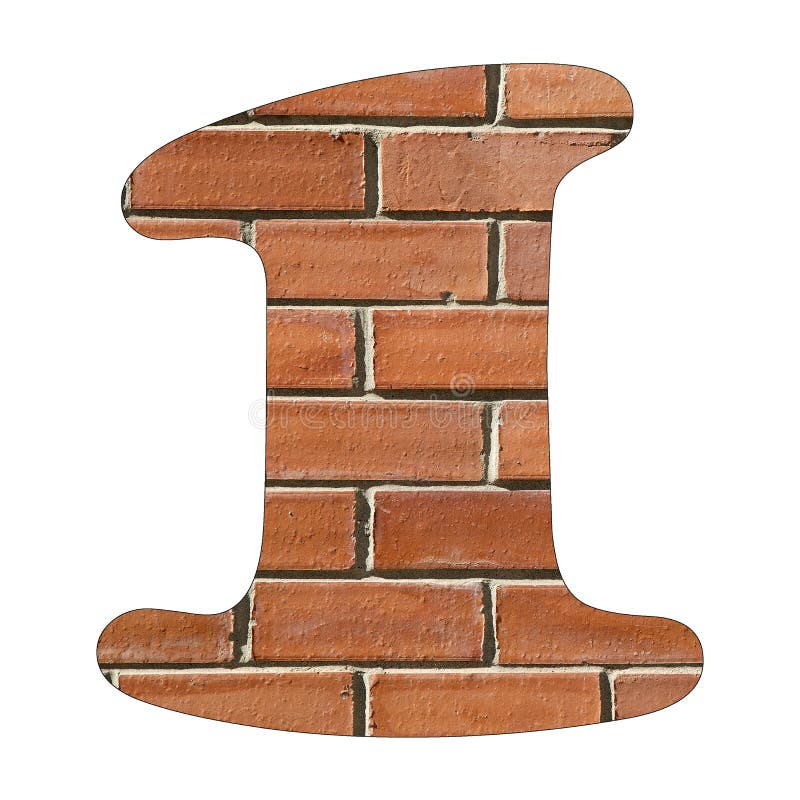Number 1 - Red Brick Wall Background Stock Illustration - Illustration ...