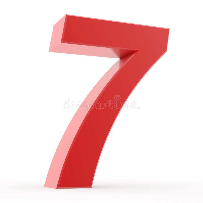 Number 7 Red Stock Illustrations – 1,588 Number 7 Red Stock ...
