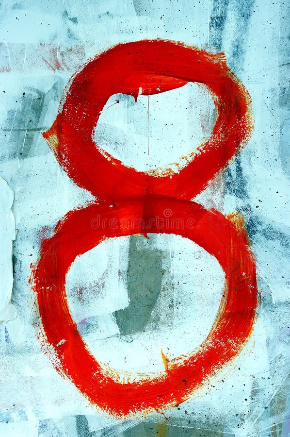 Number 8. stock image. Image of hand, bold, count, arithmetic - 32649073