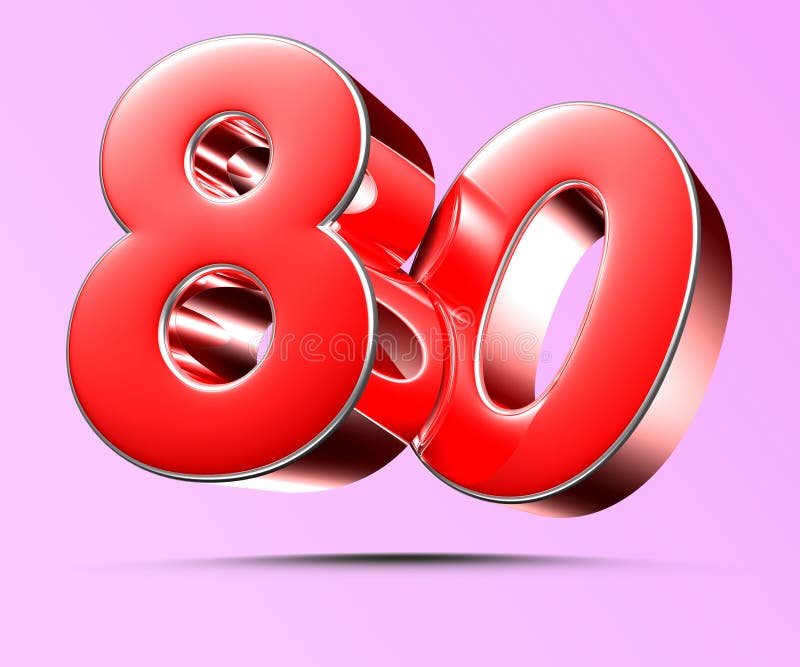 Red 80 Number Stock Illustrations – 970 Red 80 Number Stock ...