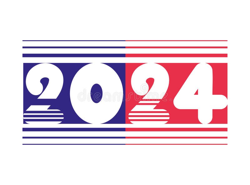 2024 number banner style stock vector. Illustration of creative - 295006572