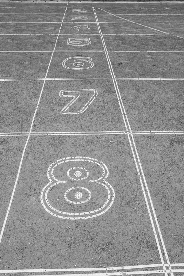 Number on the running lane stock image. Image of outdoor - 40326447