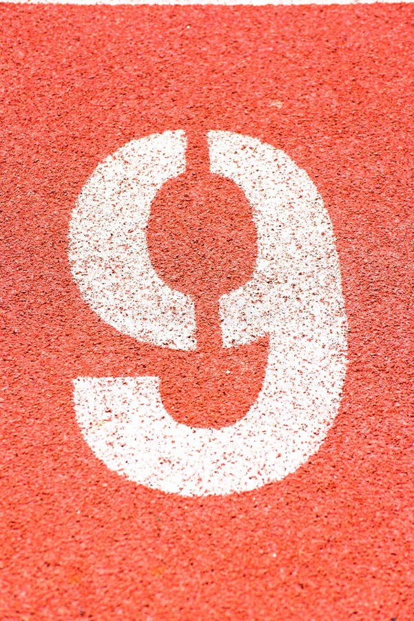 Number on the Running Track Stock Photo - Image of racetrack ...