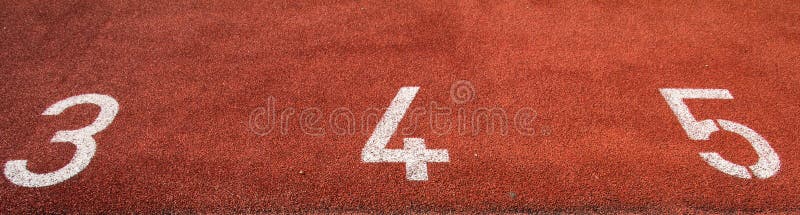 Number on the Running Track Stock Image - Image of color, colorful ...