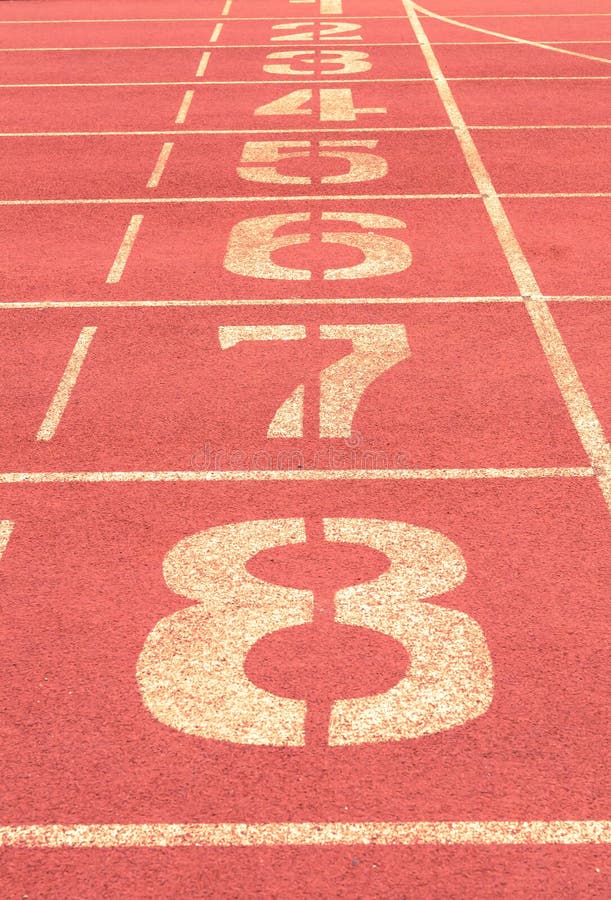 Number on Running Track Vintage Background Stock Image - Image of style ...