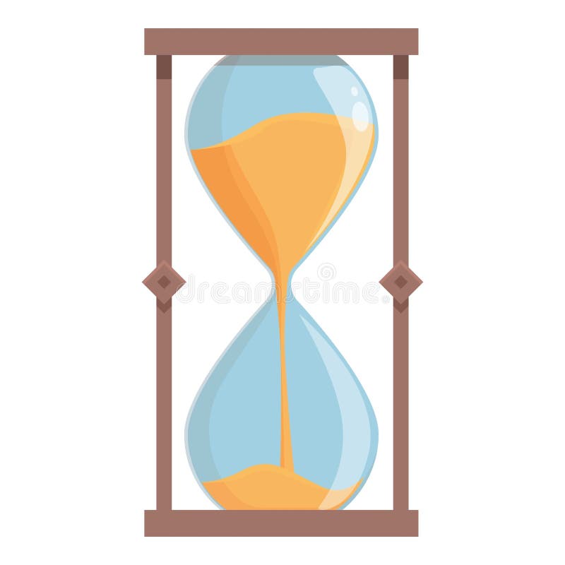 Number Sand Clock Icon Cartoon Vector. Web Clock Stock Vector ...