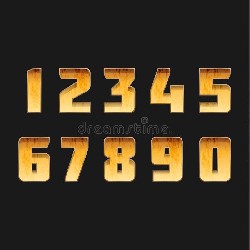 Numbers set design stock vector. Illustration of knowledge - 39123205