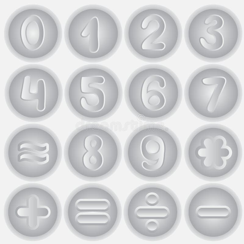 Number Set Drawing. Info Graphics Element Stock Vector - Illustration ...