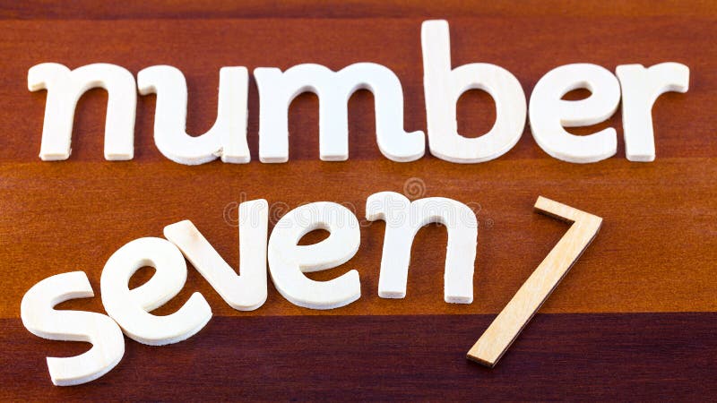 The number seven stock photo. Image of counting, education - 67286672