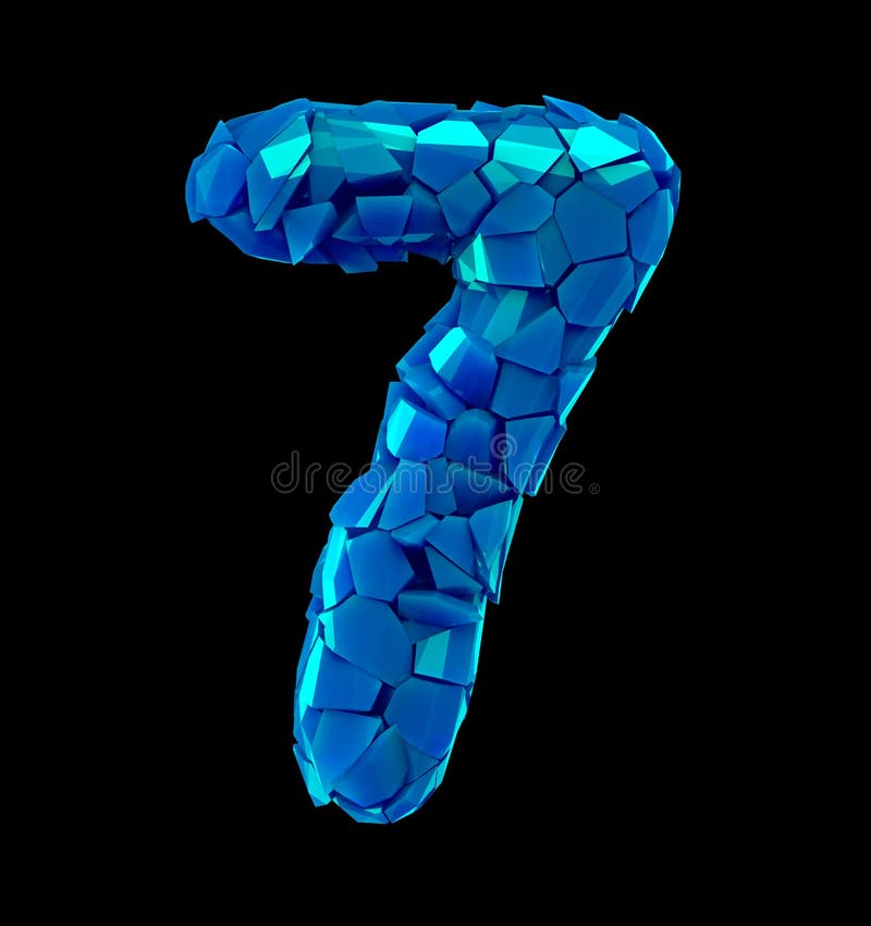 Number 7 Black Background Stock Illustrations – 2,055 Number 7 Black ...