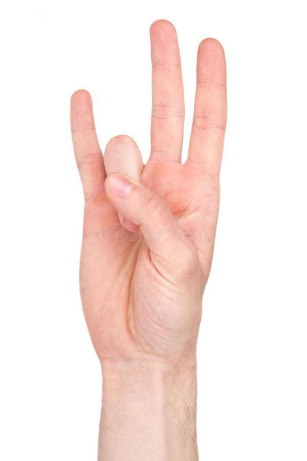 Number Seven in Sign Language Stock Photo - Image of showing, number ...