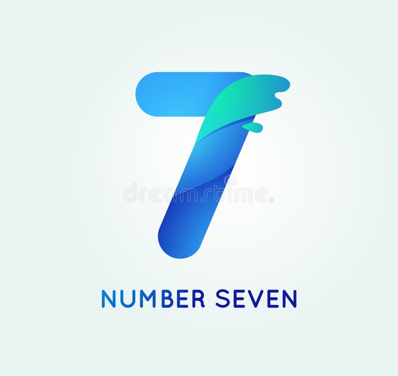 Number Seven Symbol Neon Sign Vector. Seventh, Number Seven Template ...