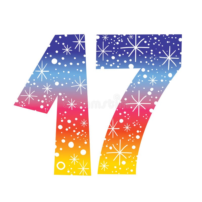 Number Seventeen Stock Illustrations – 1,216 Number Seventeen Stock ...