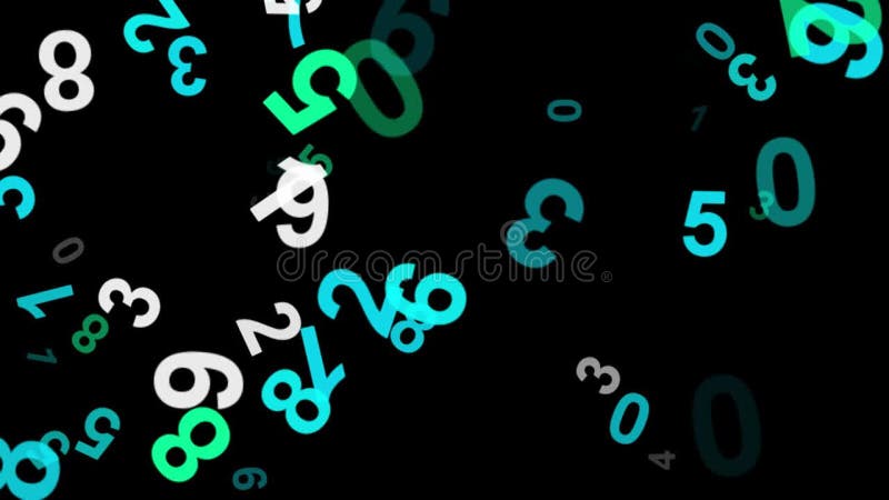 Number Shape Digital CG Particle Motion Graphics Stock Footage - Video ...