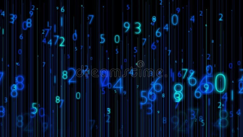 Number Shape Digital CG Particle Motion Graphics Stock Video - Video of ...