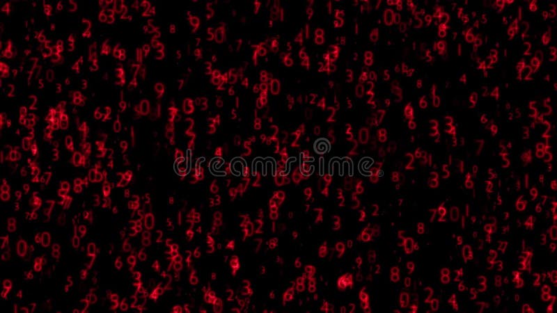 Number Shape Digital CG Particle Motion Graphics Stock Footage - Video ...
